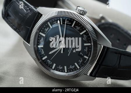 Omega Globemaster Annual Calendar models Stock Photo - Alamy