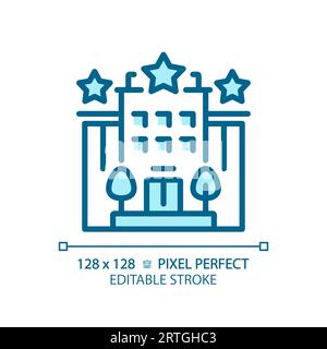 2D editable thin line hotel icon Stock Vector Image & Art - Alamy