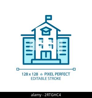 2D editable thin line school icon Stock Vector Image & Art - Alamy