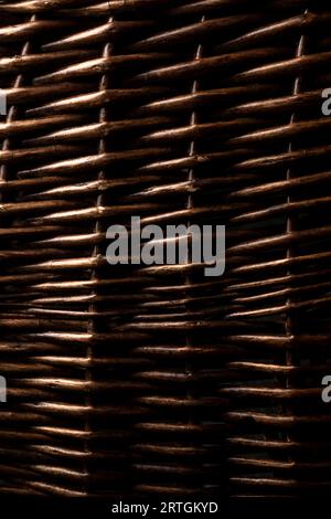 Close up of handmade wooden wickerwork, wicker pattern Stock Photo - Alamy