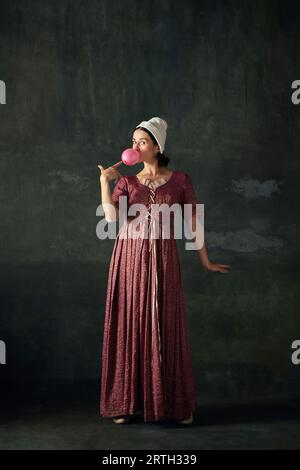 Servant girl, chambermaid, and female peasant and male peasant of ...