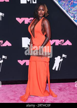 Kaliii arrives at the MTV Video Music Awards on Tuesday, Sept. 12, 2023 ...