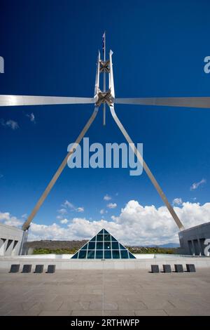 The stunning architecture of the Parliament of Australia in Canberra ...