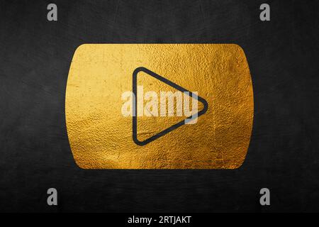 Youtube gold Button Set. Youtube Lower Third. Youtube Channel Name. Subscribe. Vector ...