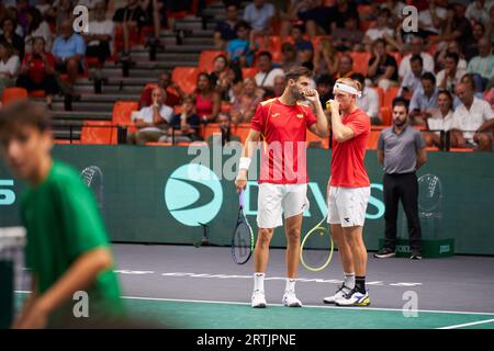 Alejandro Davidovich Fokina of Spain in action against Tommy Paul of ...