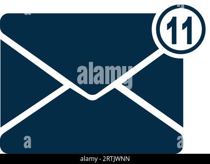 Envelope mail icon. Email message sign. black on white background Stock ...