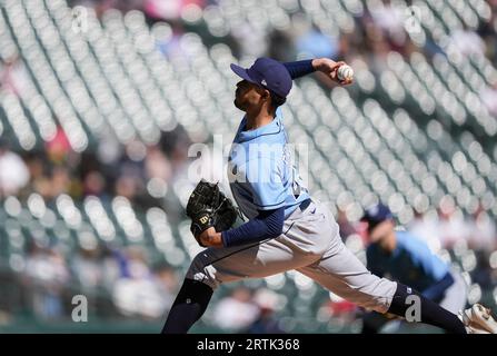 Minnesota Twins starting pitcher Taj Bradley stands on the mound after ...
