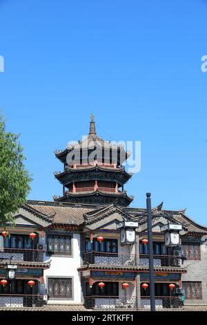 Chinese traditional residential architecture, North China Stock Photo ...