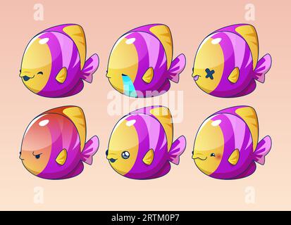 A cartoon illustration of a clownfish sad and crying Stock Vector Image ...