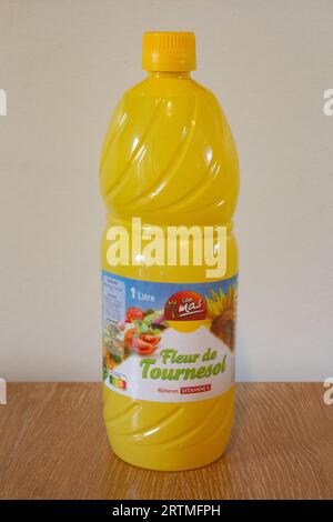 Primelin – France, May 25, 2022 : Dijon mustard jar from Kania brand ...