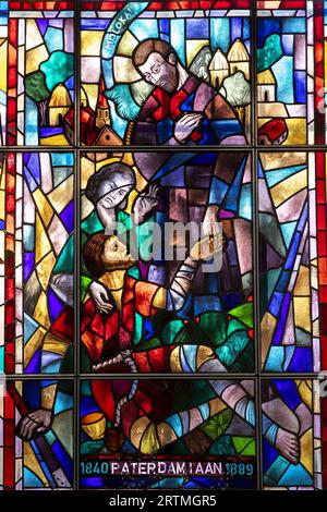 Father Damien was a Catholic priest who is remembered for his work with ...