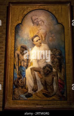 Father Damien was a Catholic priest who is remembered for his work with ...