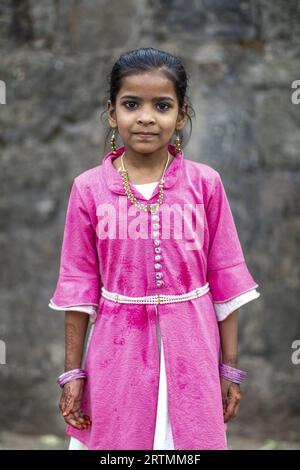 Girl in Daulatabad, Maharashtra, India Stock Photo - Alamy