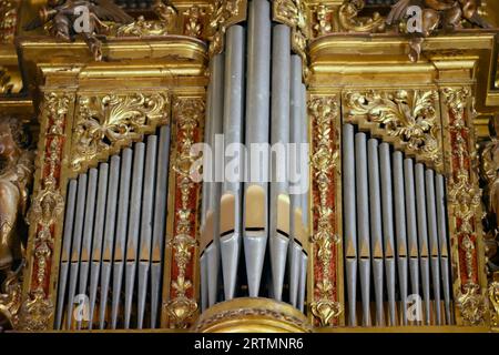 Braga Se Cathedral. Baroque pipe organ. Braga. Portugal Stock Photo - Alamy