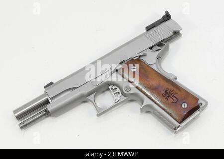 Safari Arms Matchmaster model 911 pistol in cal. 45ACP Stock Photo - Alamy