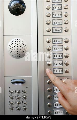 DOOR BELLS, INTERCOM SYSTEM, NUMBERS, APARTMENT NUMBERS, RING, ENTRY ...