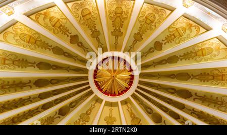 Mexico City, CDMX, Mexico, The ceiling of Palacio Nacional (in English ...