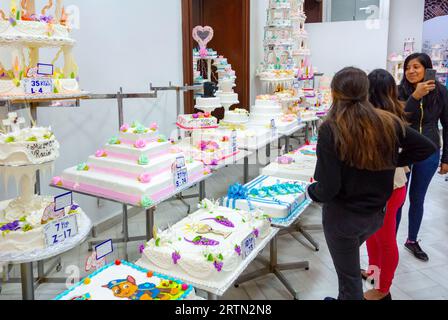 Mexico City, CDMX, Mexico, A display of colorful glassware at Tamayo ...