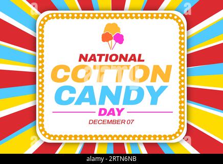 an illustration of delicious sweet cotton candy in pink yellow purple ...