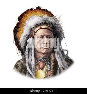 Chief Running Antelope Stock Photo - Alamy
