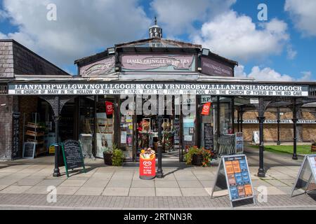 Llanfair PG railway station sign Stock Photo - Alamy