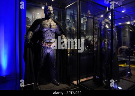 Costumes worn in the Batman movies at the DC Comics and Warner Bros ...