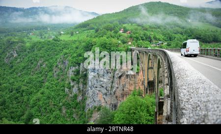 The Đurđevića Tara Bridge is the arch bridge that crosses the Tara, and ...