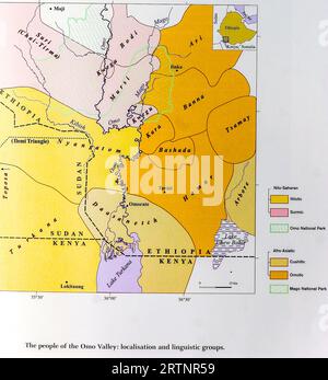 Anthropological map of the Geographical distribution of the various ...