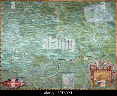 Antique world maps HQ – Duchy of Mantua 1583, 330x431 Stock Photo - Alamy