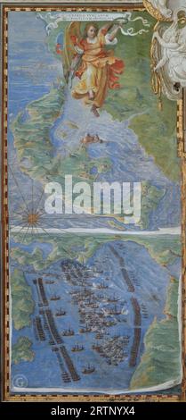 Antique world maps HQ – Island of Corfu and Battle of Lepanto 1583 ...