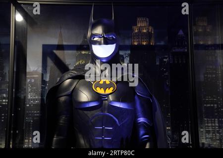 Costumes worn in the Batman movies at the DC Comics and Warner Bros ...