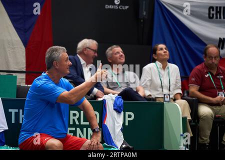 The Czech Republic team during the ITF Davis Cup 2025 Presentation in ...