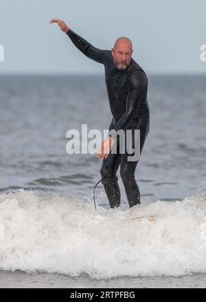 Saltash, North Yorkshire, United Kingdom. 14 September 2023, Surfing at ...