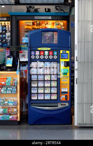 A Hudson News convenience store with a New York State scratch off ...