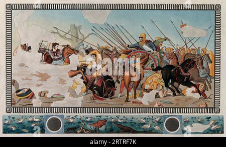 Alexander The Great Confronts Darius Iii At The Battle Of Issus