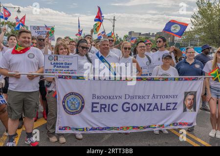 Brooklyn District Attorney Eric Gonzalez speaks during West Indian ...