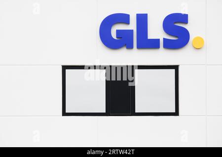 GLS Logo on a delivery truck, General Logistics Systems, parcel and ...