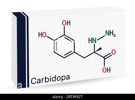 Carbidopa molecule. It is dopa decarboxylase inhibitor used for ...