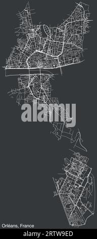 Street roads map of ORLÉANS, FRANCE Stock Vector Image & Art - Alamy