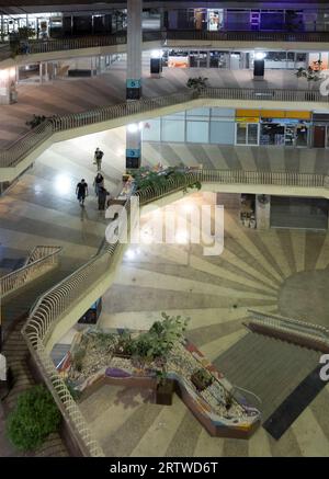 View downward from the uppermost floor of the Clal Center building a 15 ...