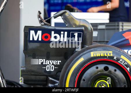 Red Bull Racing RB19, mechanical detail of the engine during the ...