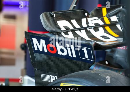 Red Bull Racing RB19, mechanical detail of the engine during the ...