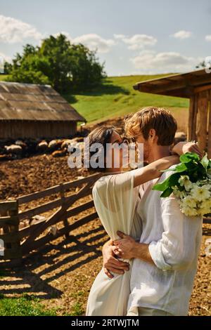 Tender wedding morning of a young bride. Portrait Stock Photo - Alamy