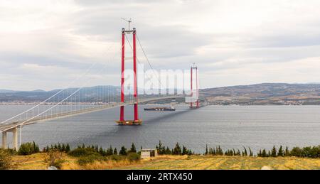 new bridge connecting two continents 1915 canakkale bridge (dardanelles ...