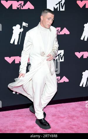 Colton Haynes walking the red carpet at the 28th Annual Elton John AIDS ...