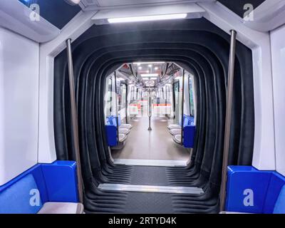 The modern Metro cars of Line 14 in Paris - CITY OF PARIS, FRANCE ...