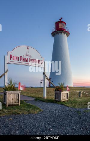 Point Prim Lighthouse, PEI Stock Photo - Alamy