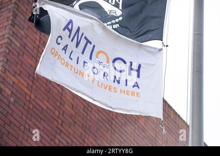 Antioch, California, USA - April 17, 2023: Afternoon light shines on ...