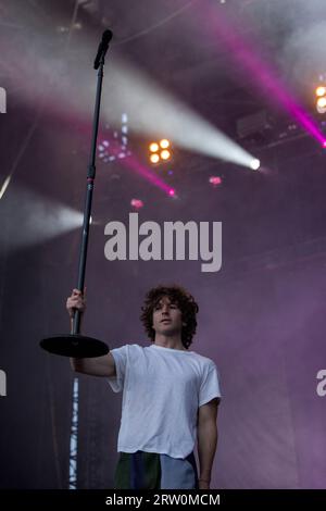 Brendan Yates of Turnstile during the Riot Fest Music Festival at ...