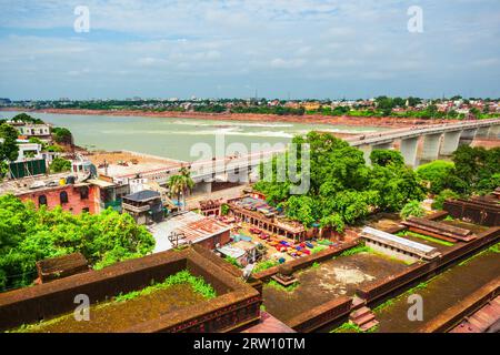 Kota city aerial panoramic view in Rajasthan state of India Stock Photo ...